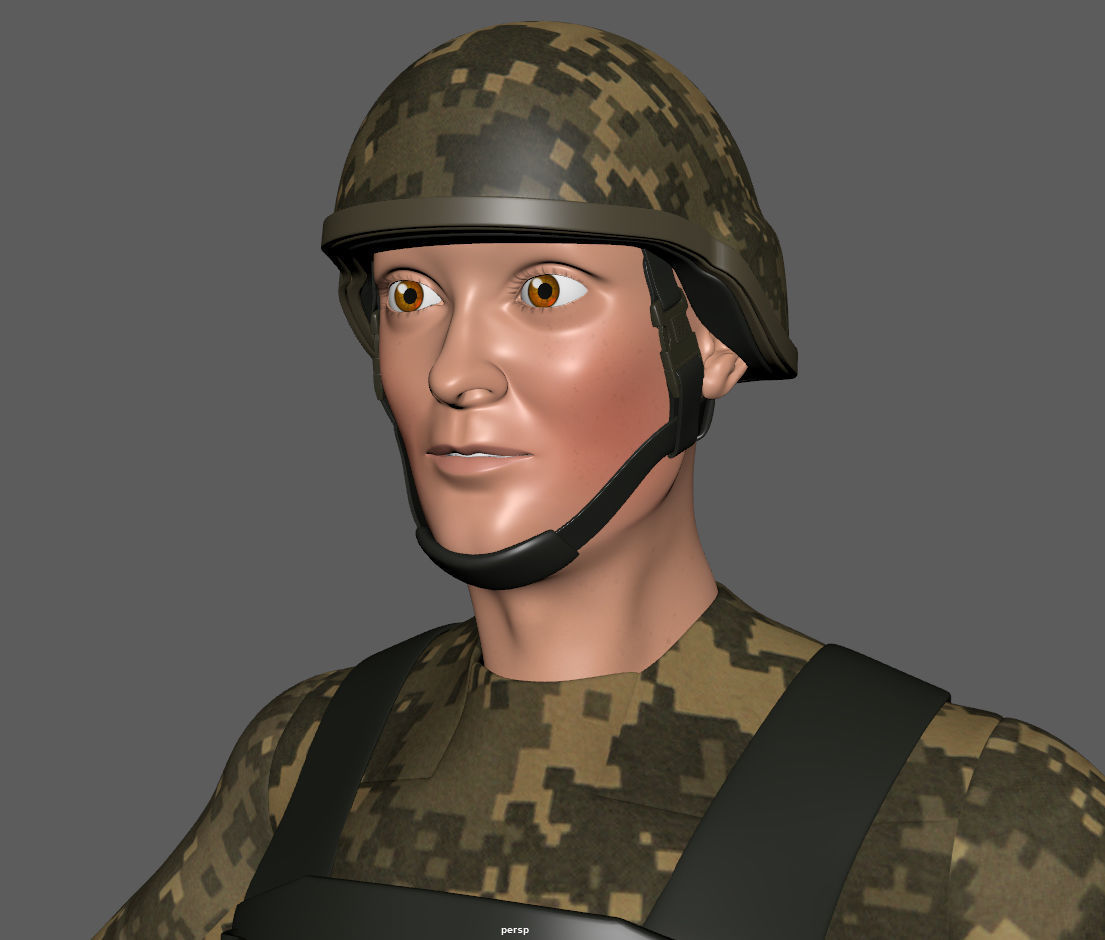 3D Soldier with rifle 3D model | CGTrader