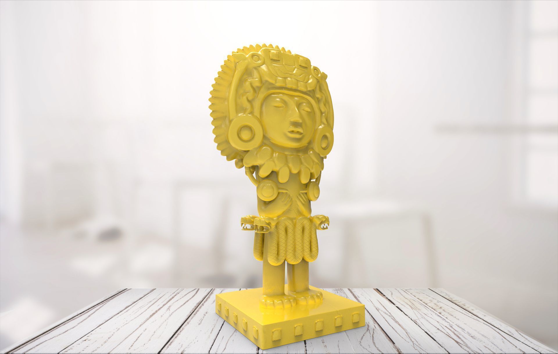 Maya statues 3D model 3D printable | CGTrader