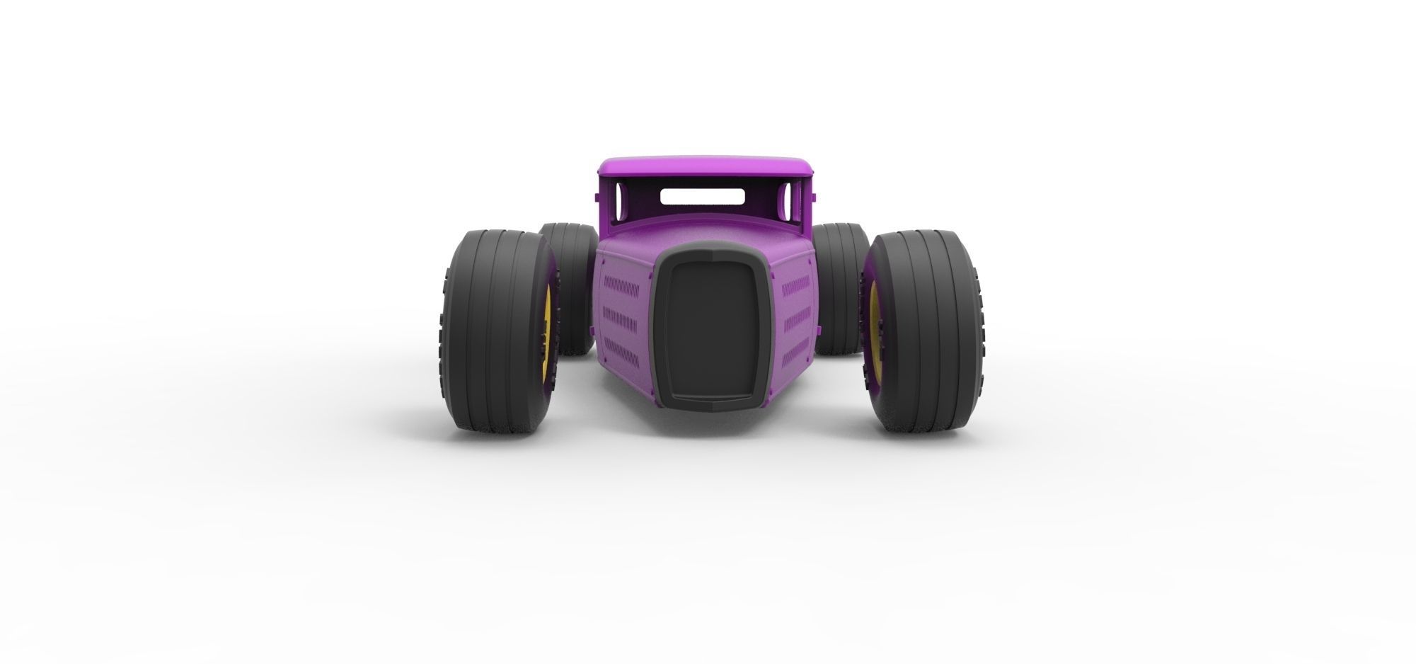 Shell and wheels for Hot rod Scale 1 to 24 3D model 3D printable | CGTrader