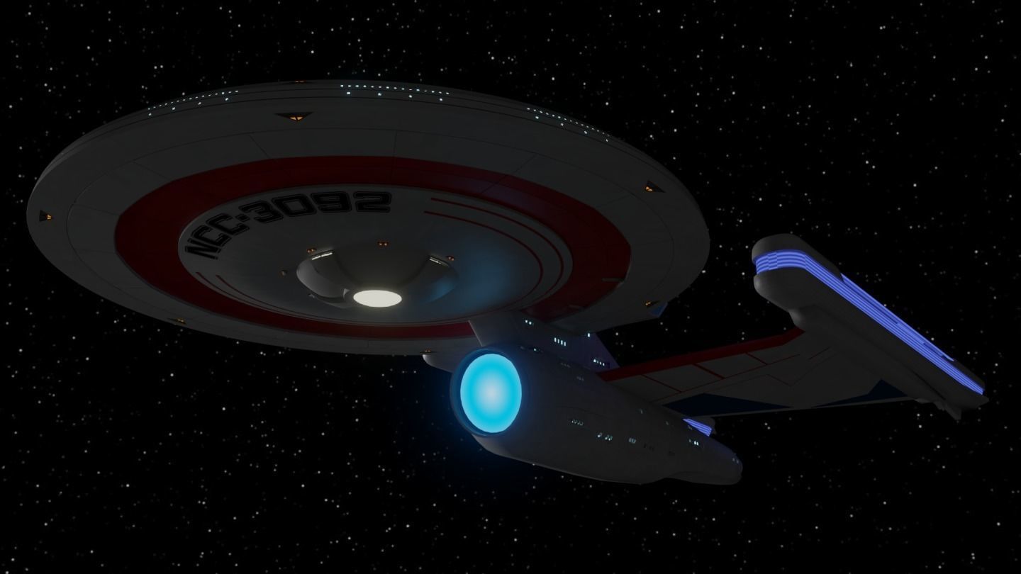 Lexington Class Command Cruiser free 3D model | CGTrader