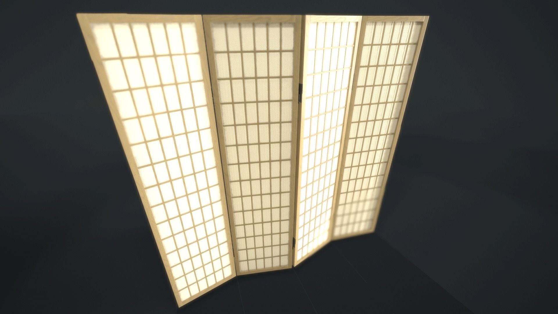 3D model Room Divider Screens Set VR / AR / low-poly | CGTrader