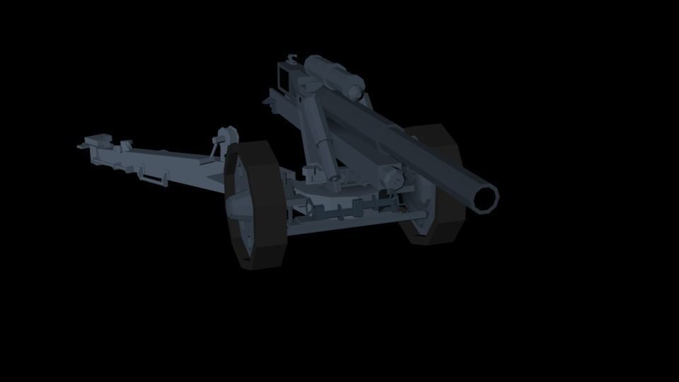 3D model SFH18 Cannon LowPoly isometric VR / AR / low-poly | CGTrader