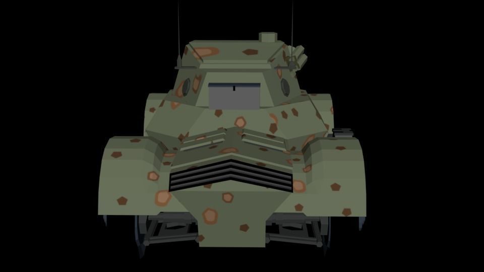 3D model Daimler Mk1 LowPoly isometric WW2 VR / AR / low-poly | CGTrader
