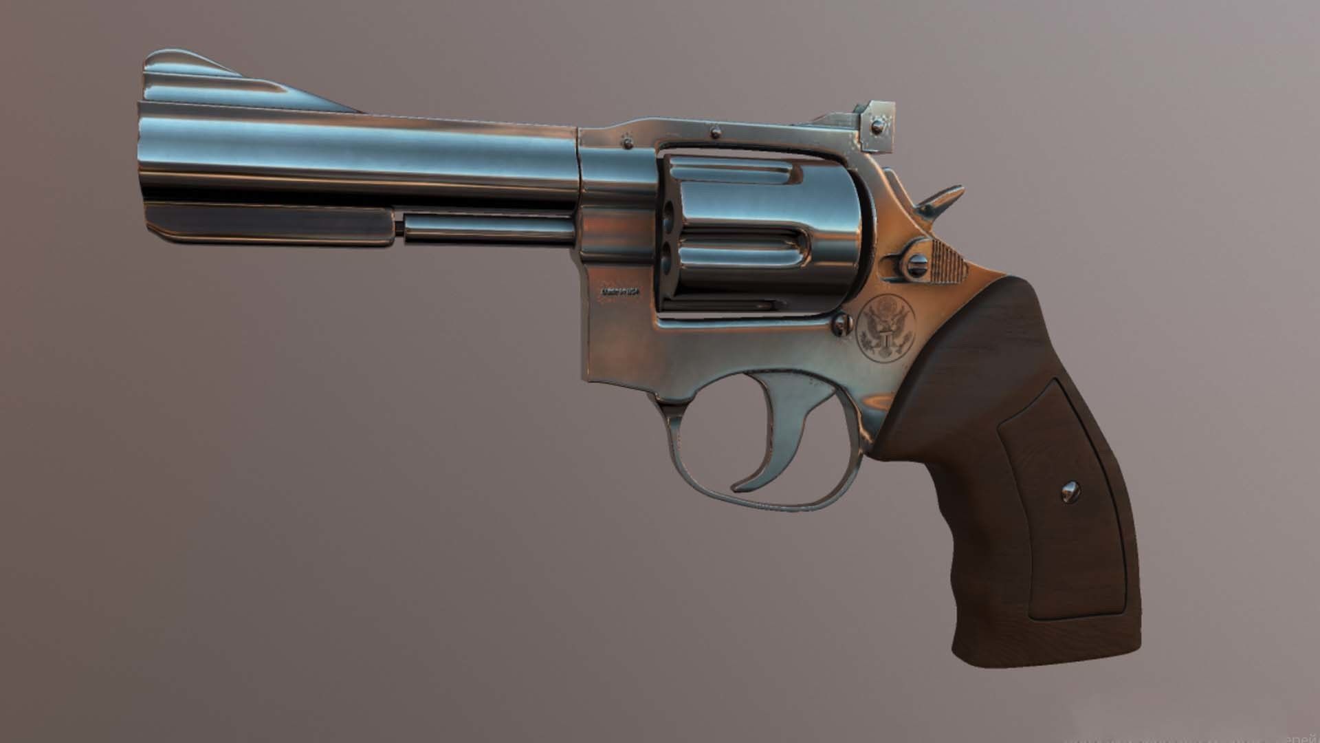Revolver 3D model | CGTrader