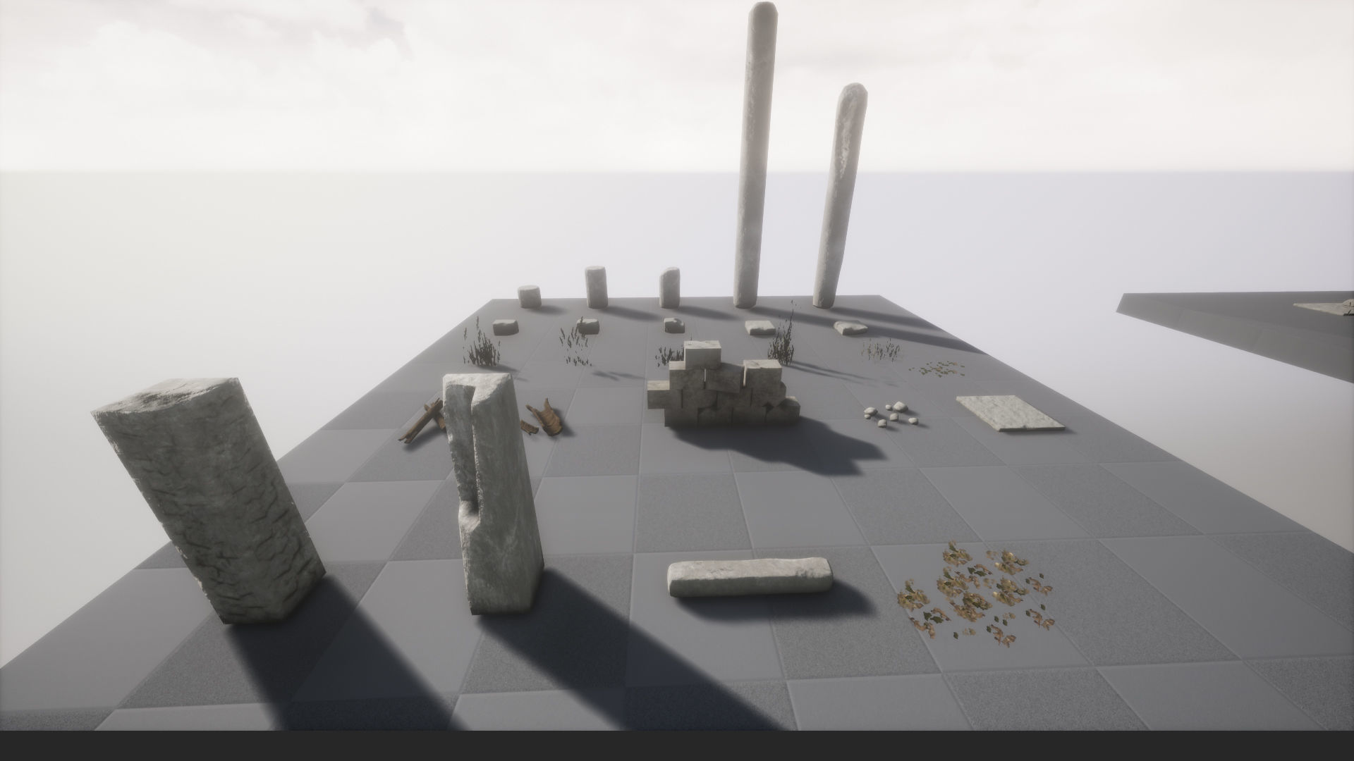 Ancient ruins props 3D model | CGTrader