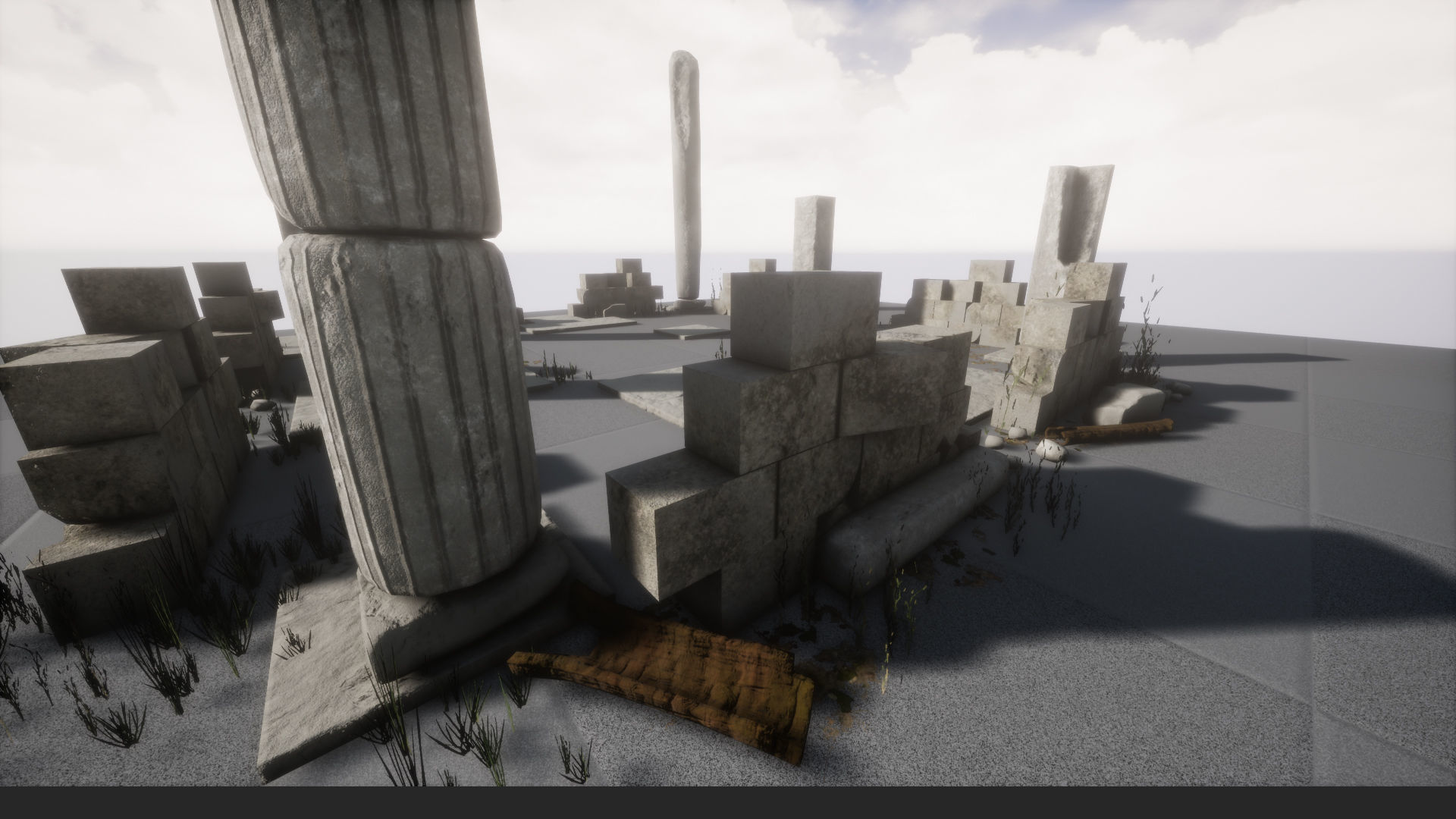 Ancient ruins props 3D model | CGTrader