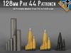 128mm Pak 44 - KwK 44 Patronen --- 1-4 to 1-48 scale models --- 3D ...