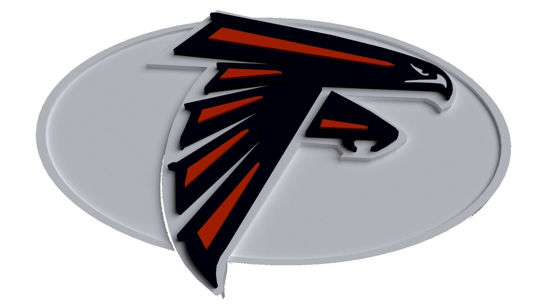 Falcons logo 3D model | CGTrader