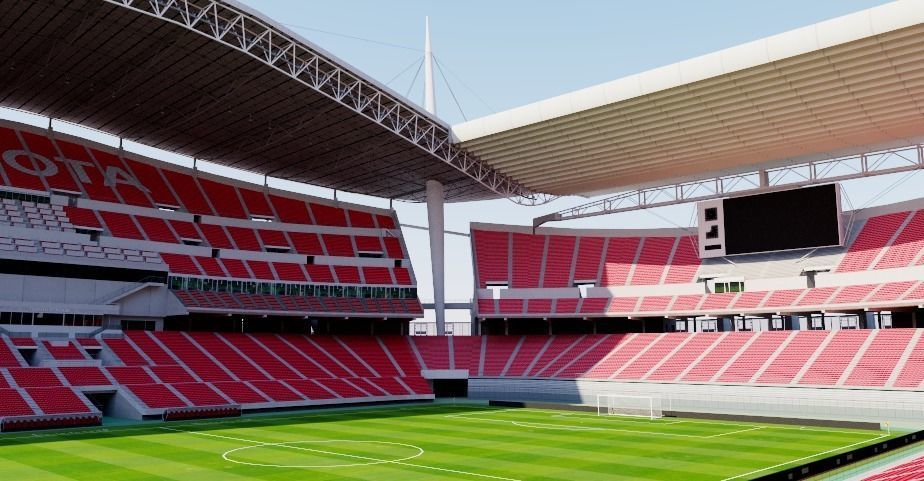 Toyota Stadium - Japan 3D model | CGTrader
