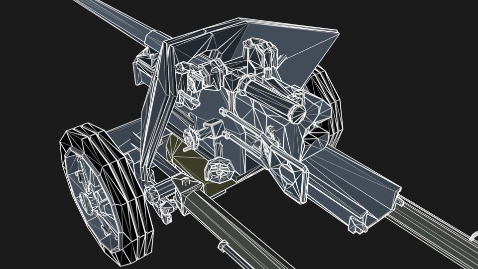 3D model Anti-tank pack 40 LowPoly isometric VR / AR / low-poly | CGTrader