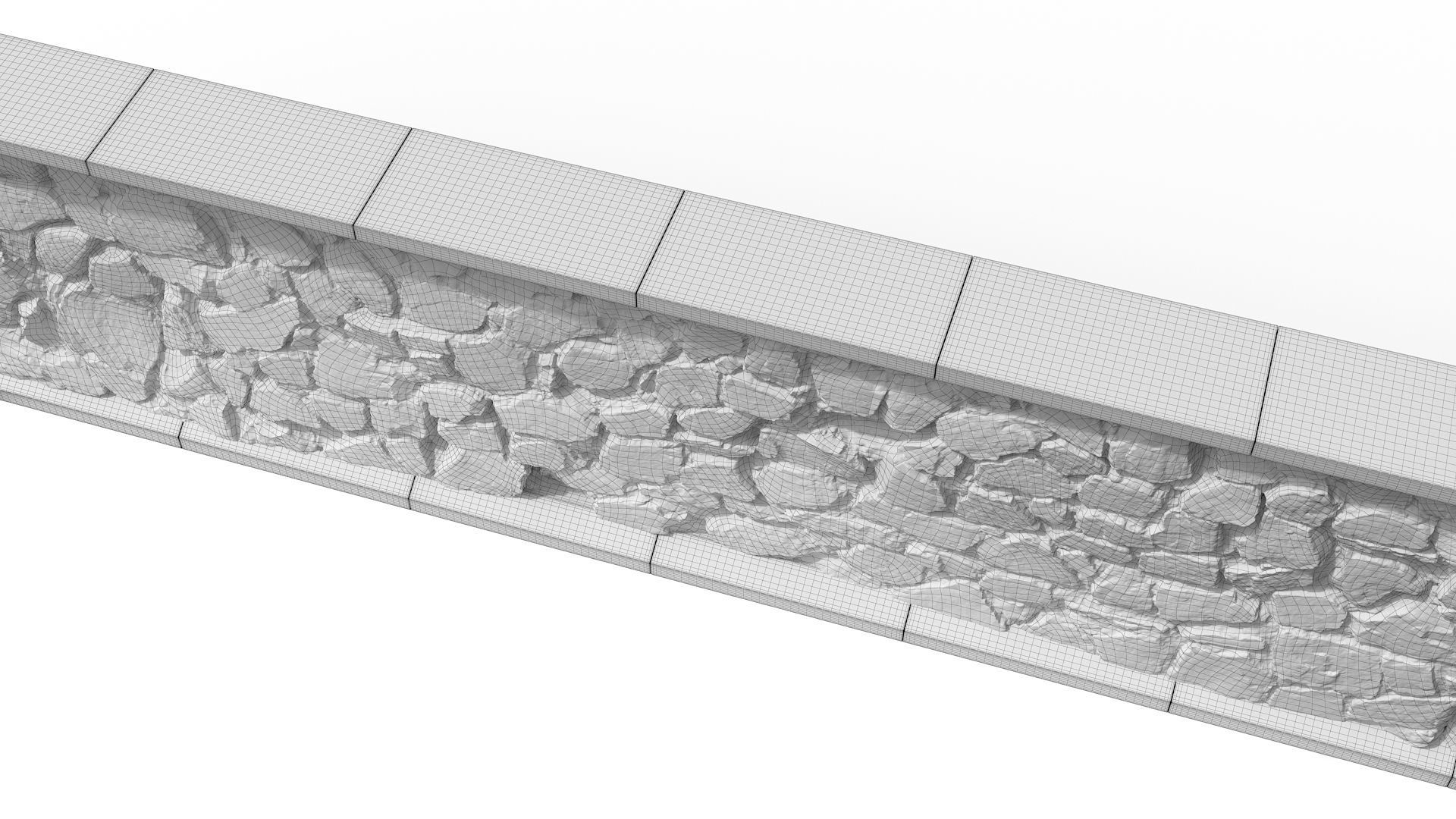 3D model Granite wall based-scan VR / AR / low-poly | CGTrader
