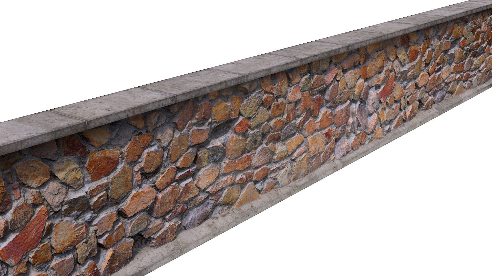 3D model Granite wall based-scan VR / AR / low-poly | CGTrader
