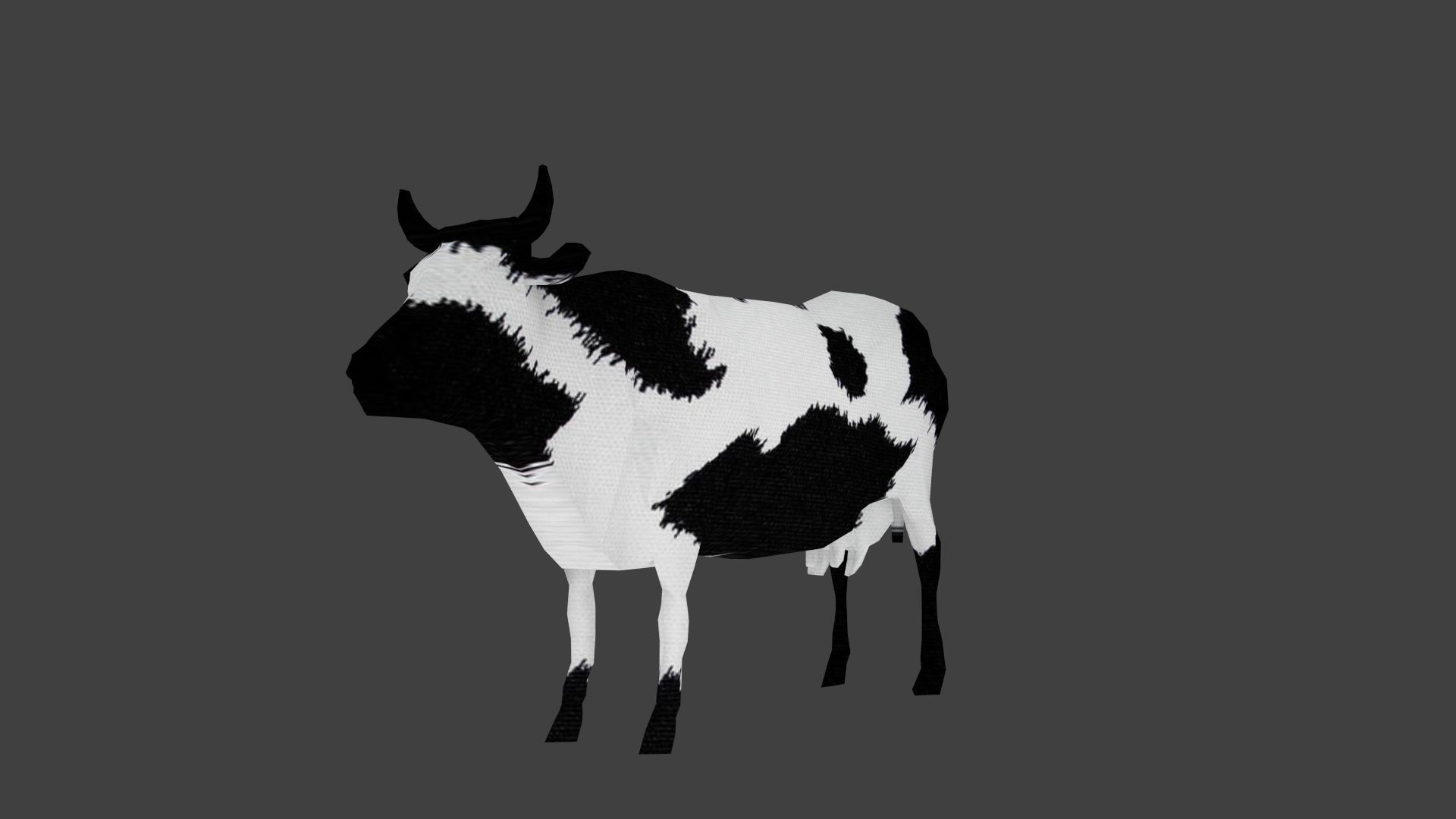 3D model cow made in the blender VR / AR / low-poly | CGTrader