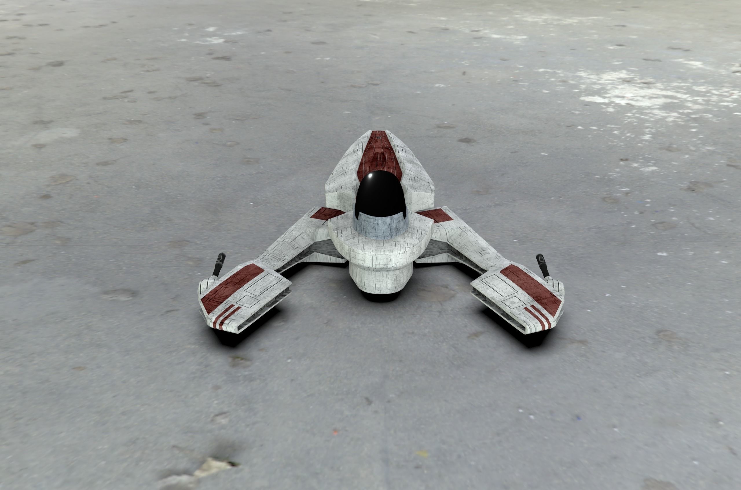 Star Wars Aurek class A-Wing starfighter 3D model 3D printable | CGTrader