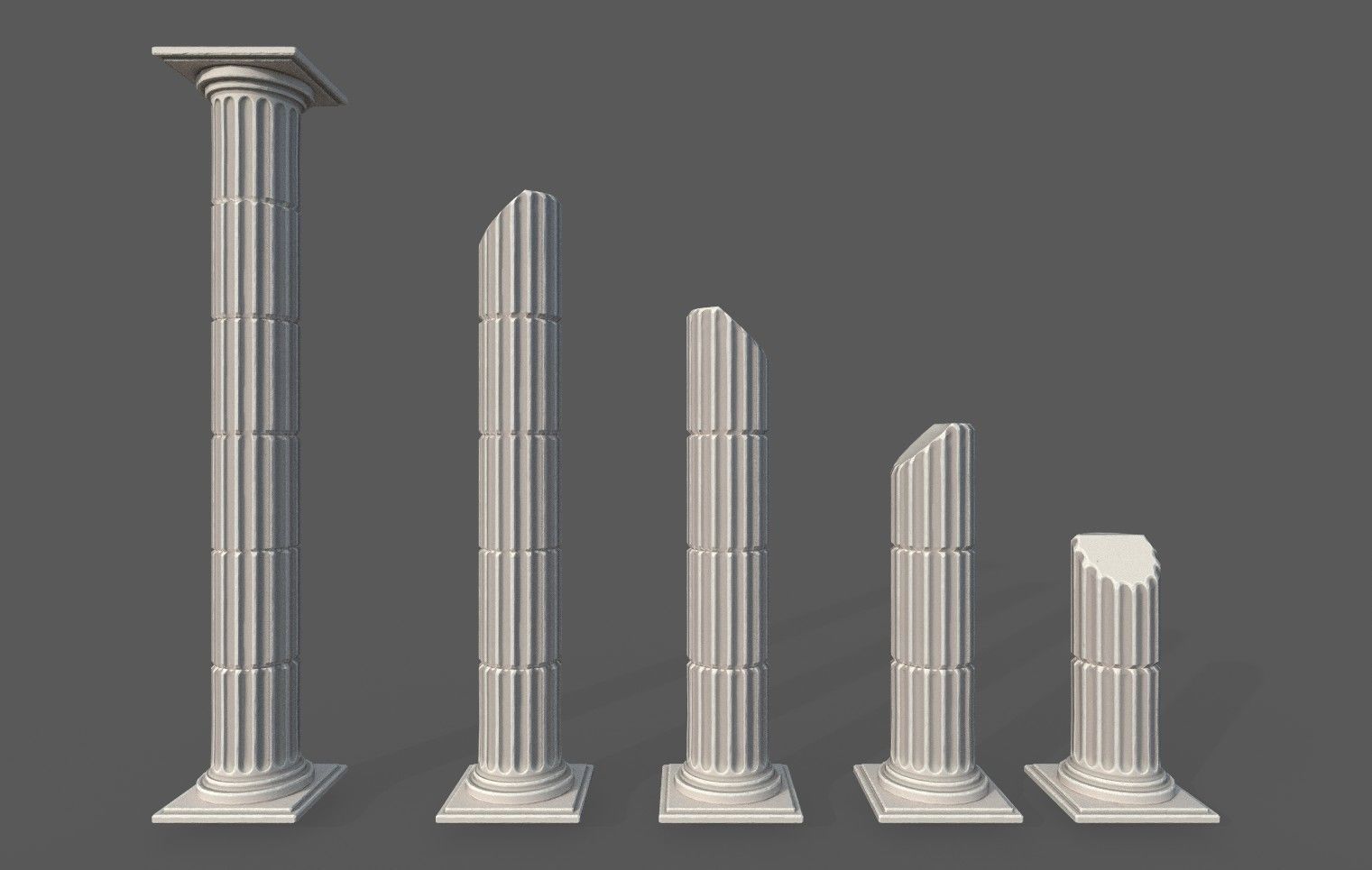 3D model Modular Roman Columns VR / AR / low-poly | CGTrader