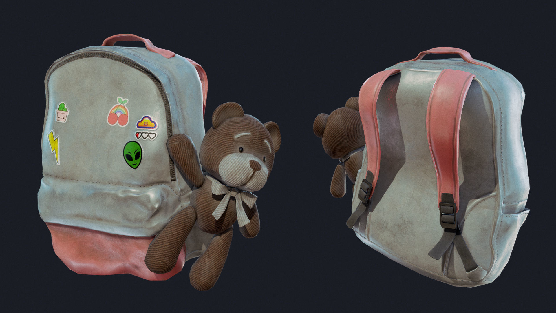 3D model Baggy Bear Bag VR / AR / low-poly | CGTrader