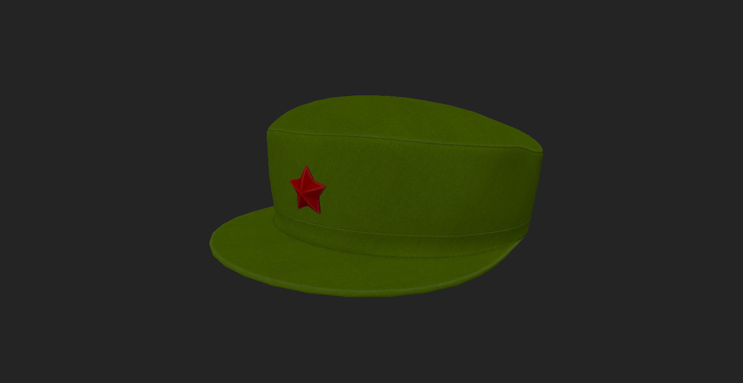3D model Chinese Army Cap VR / AR / low-poly | CGTrader