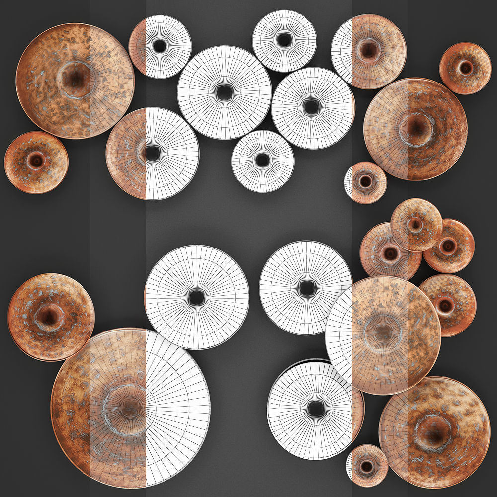 Disc Wall Decor by World Menagerie 3D model | CGTrader