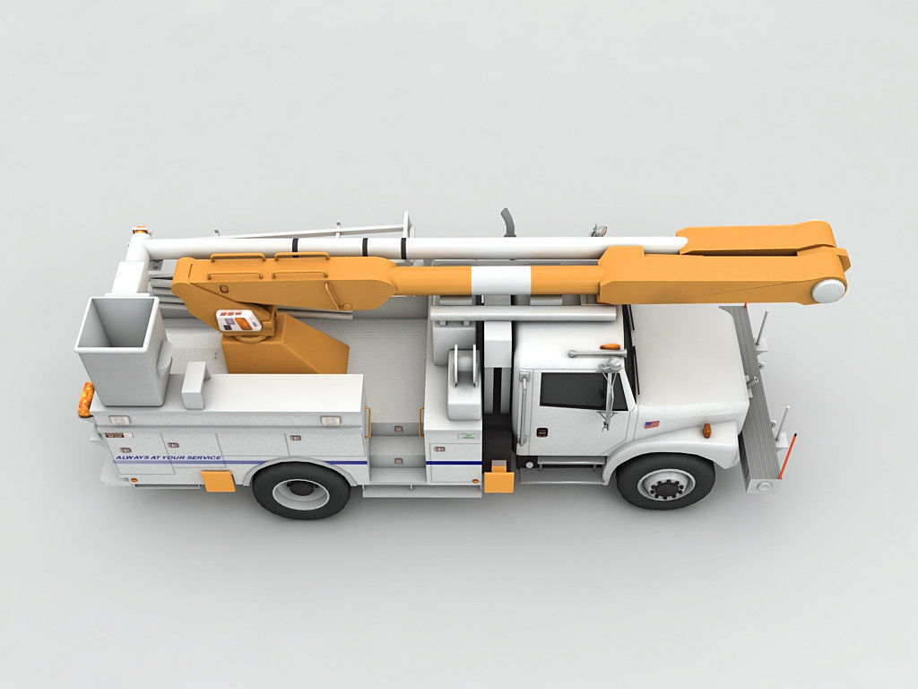 3D model Electricians Utility Truck VR / AR / low-poly | CGTrader