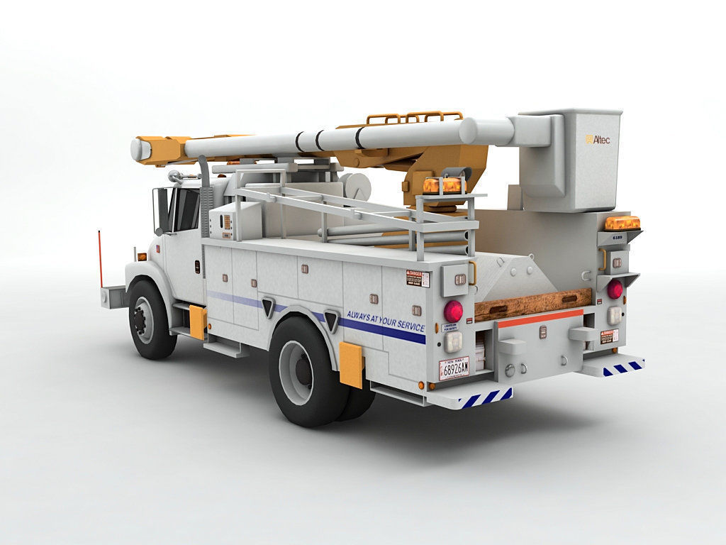 3D model Electricians Utility Truck VR / AR / low-poly | CGTrader