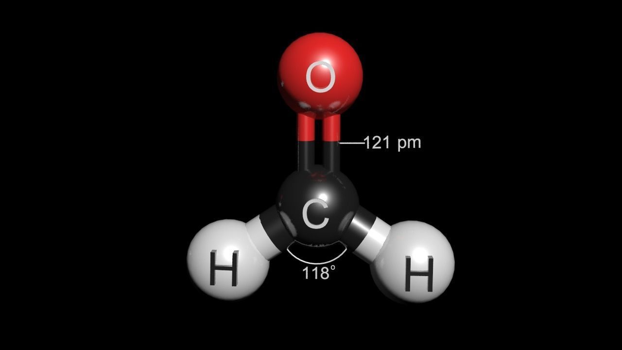 Formaldehyde 3D Model CH2O 3D free 3D model | CGTrader