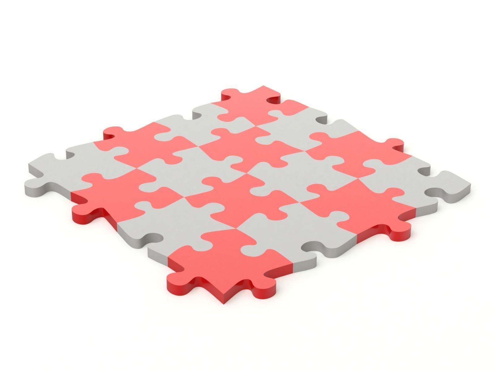 Repeatable jigsaw puzzle module 3D model | CGTrader