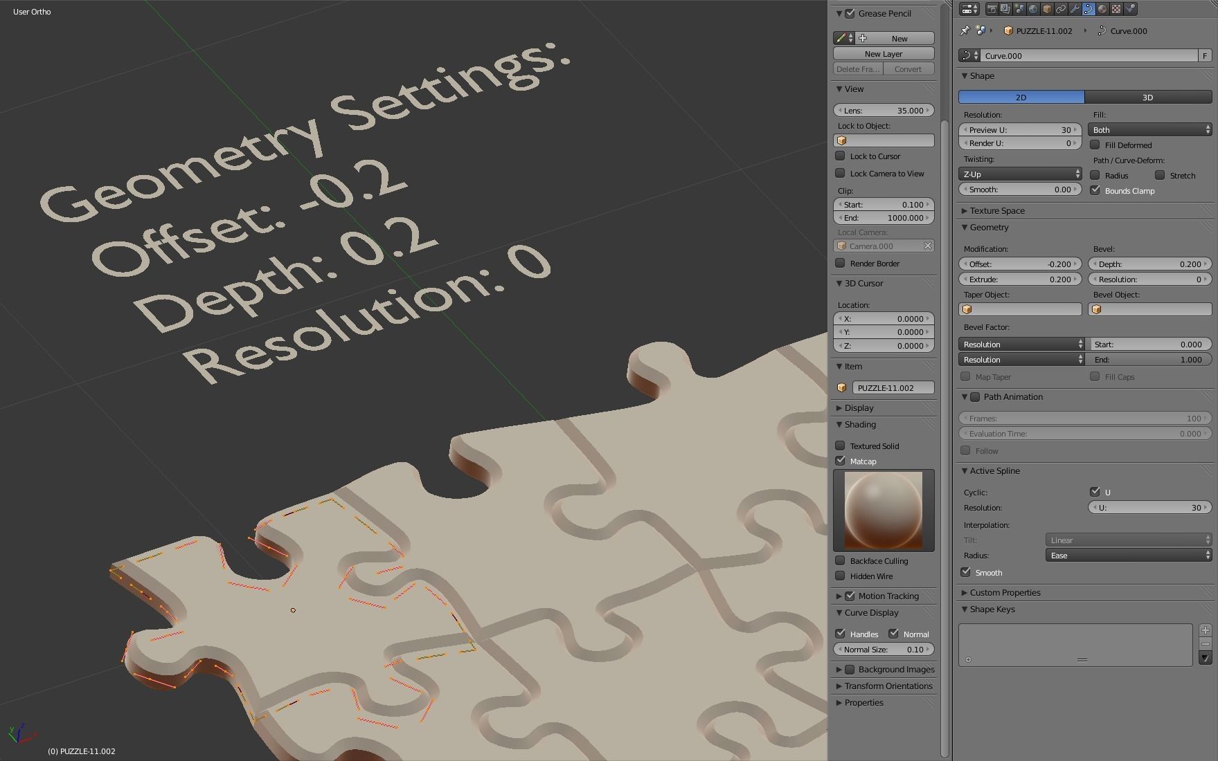Repeatable jigsaw puzzle module 3D model | CGTrader