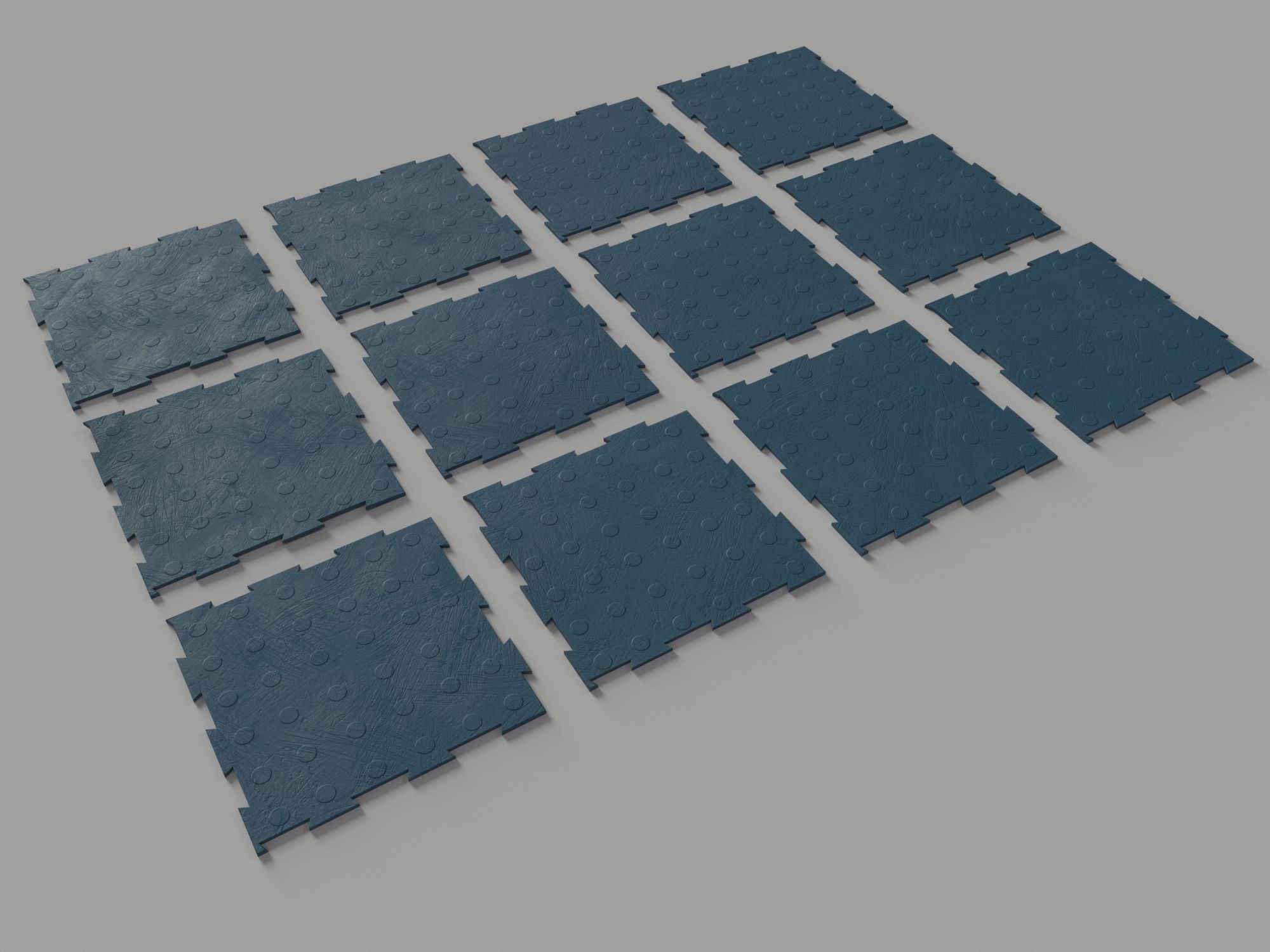 3D model Rubber Floor Tiles VR / AR / low-poly | CGTrader