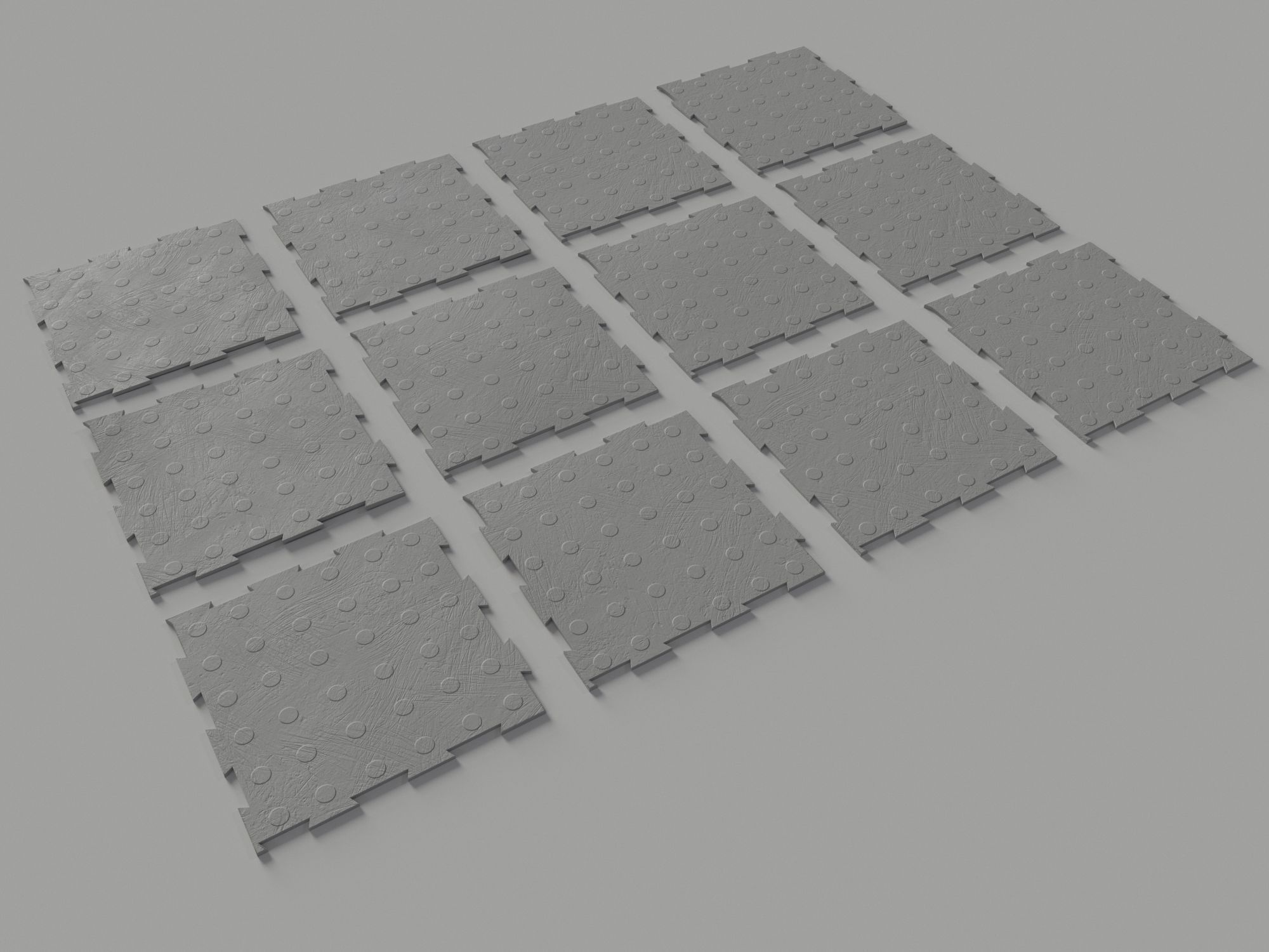 3D model Rubber Floor Tiles VR / AR / low-poly | CGTrader