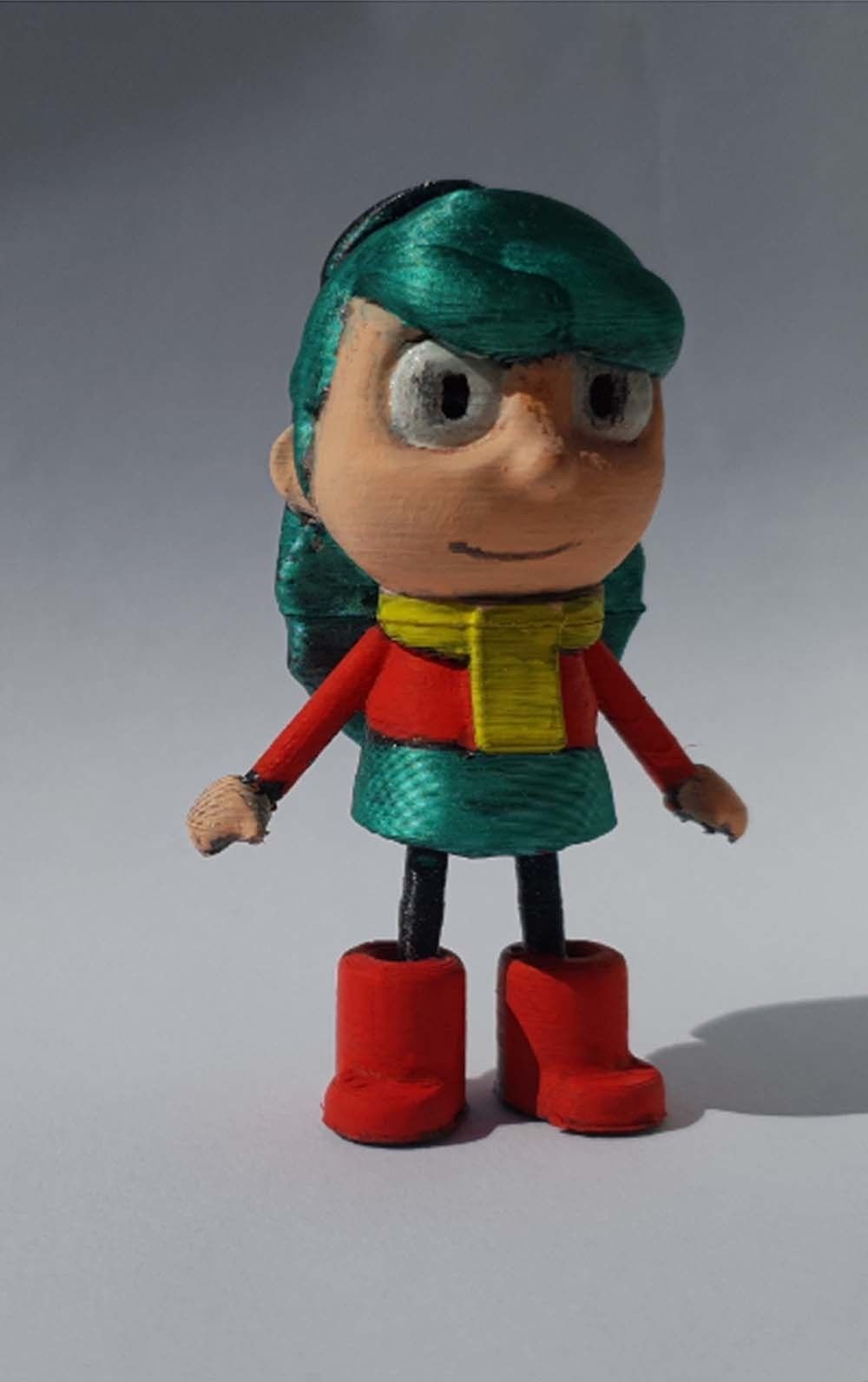 hilda doll with hair and boots 3D model 3D printable | CGTrader