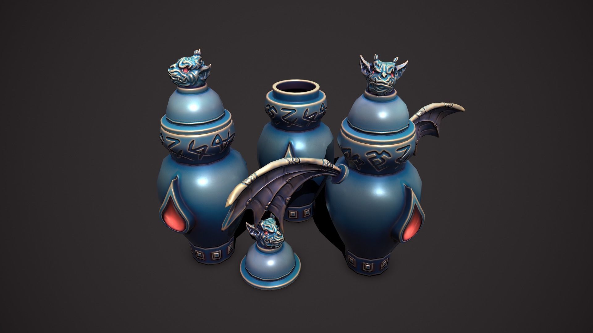 3D model fantasy props VR / AR / low-poly | CGTrader