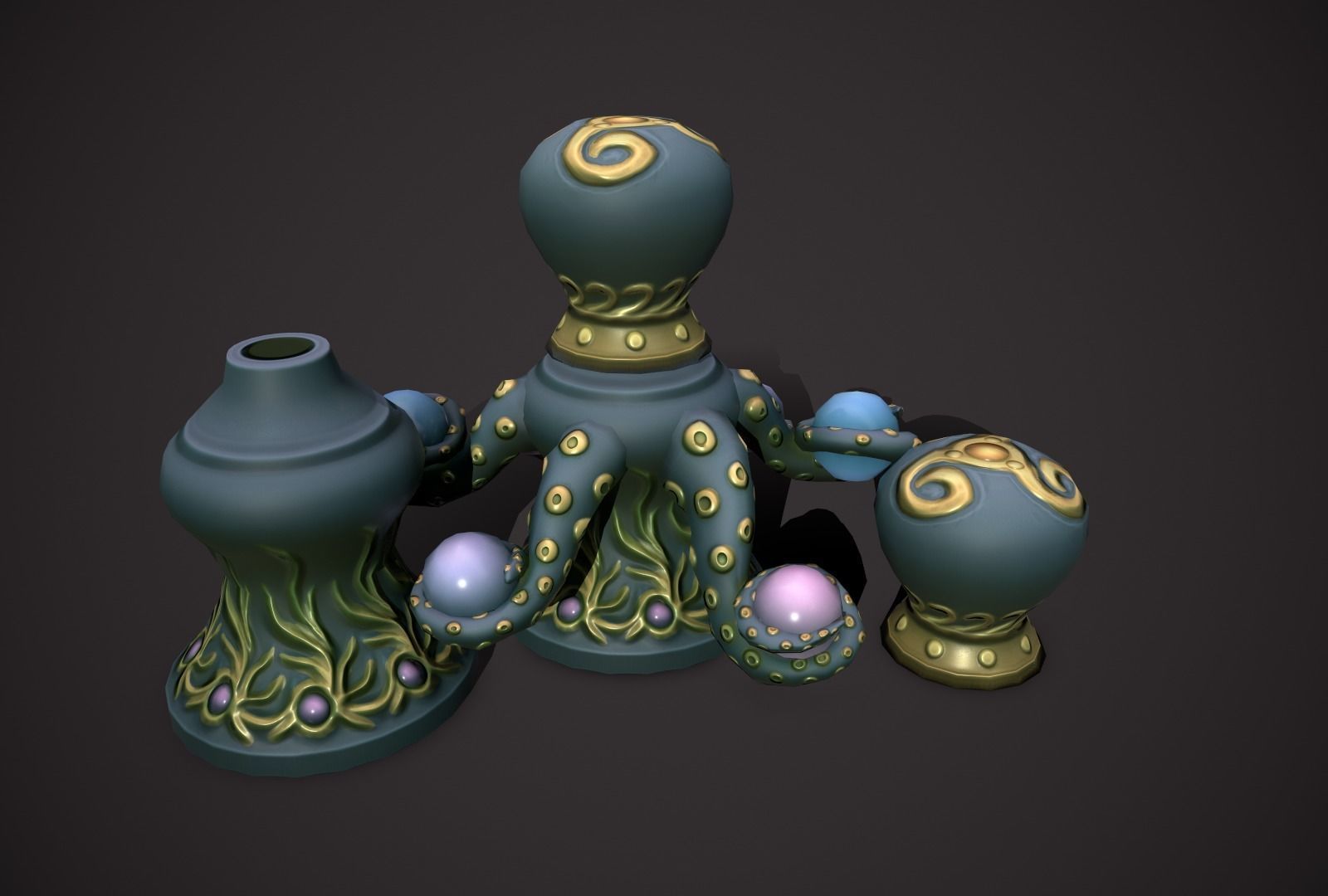 3D model fantasy props VR / AR / low-poly | CGTrader