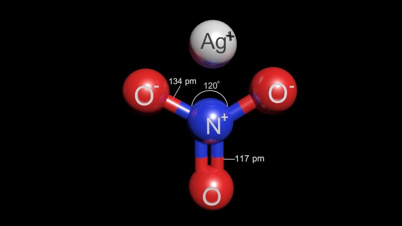 Silver Nitrate 3D Model AgNO3 free 3D model | CGTrader