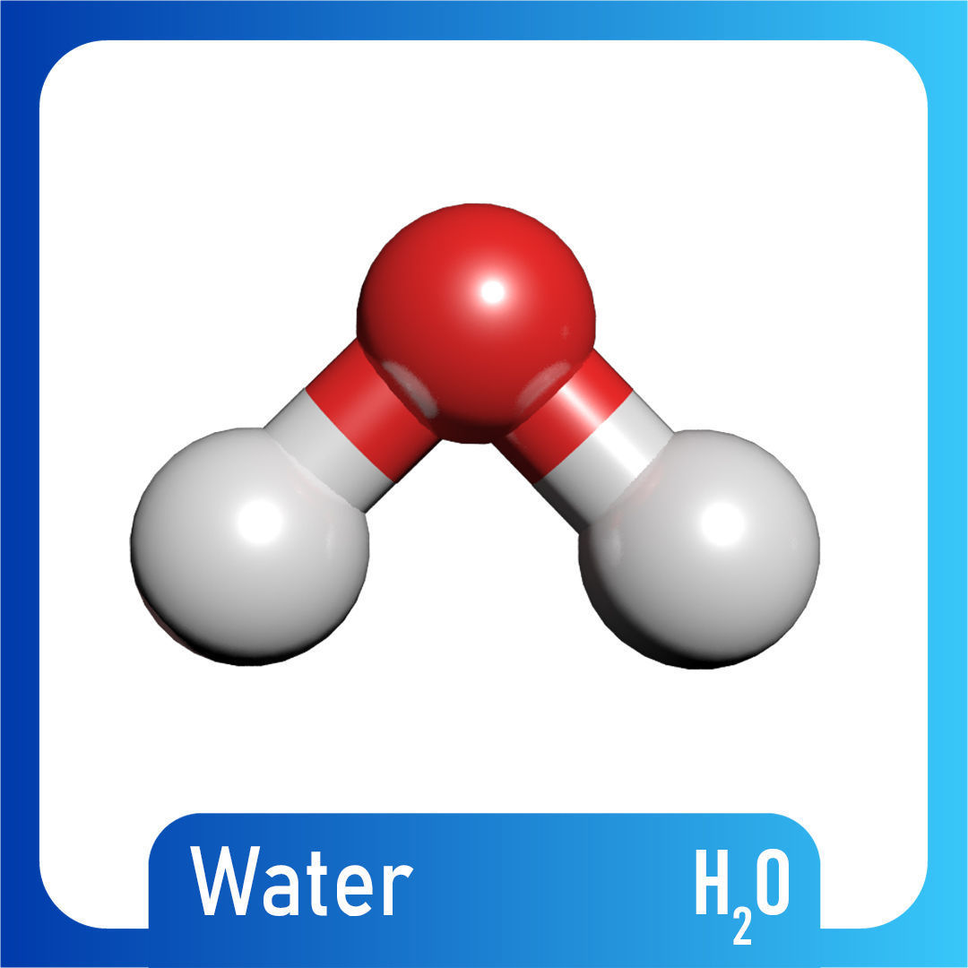 Water 3D Model H2O free 3D model | CGTrader