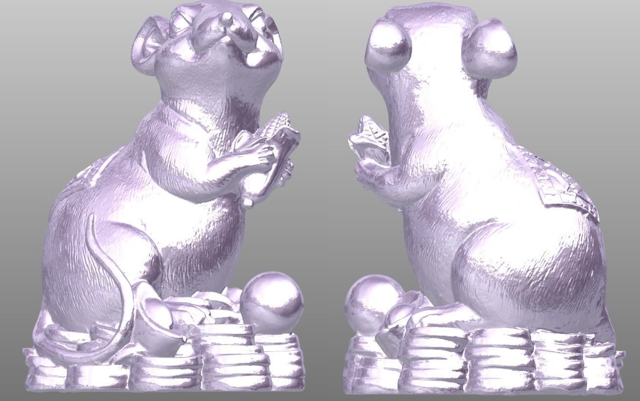 statue 3D Mouse | CGTrader