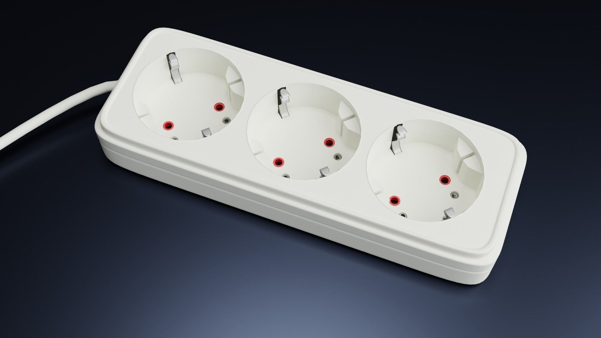 Realistic socket strip or 3D model Blender 3D model | CGTrader