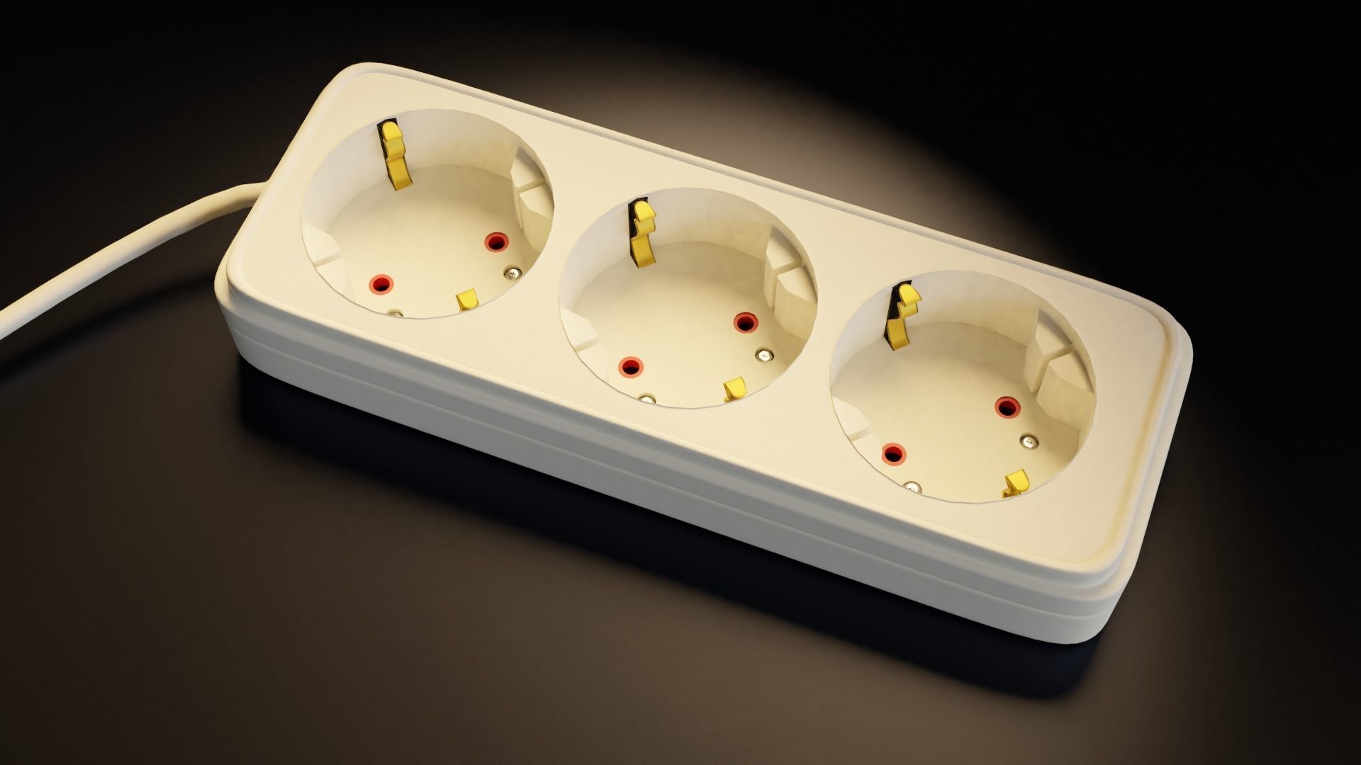 Realistic socket strip or 3D model Blender 3D model | CGTrader