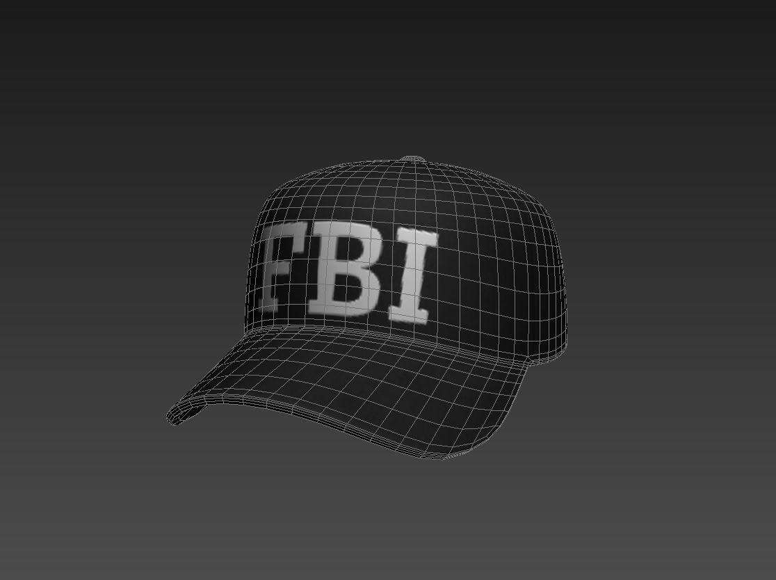 3D model FBI Cap VR / AR / low-poly | CGTrader