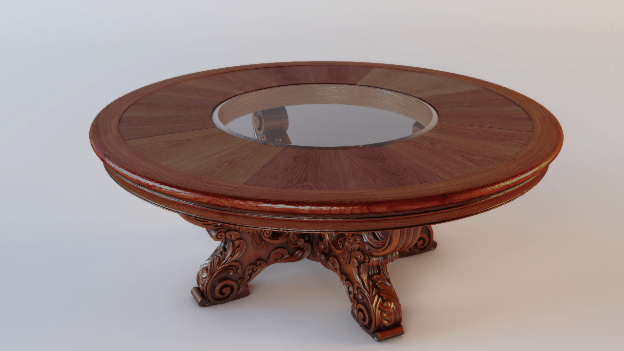 Classic Round Table 3D model | CGTrader