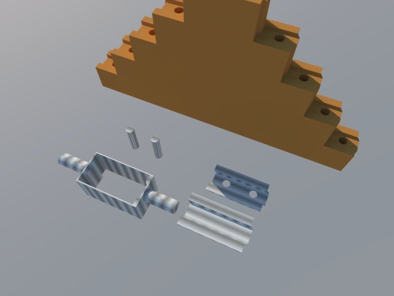 interlocking brick form for manual production 3D model | CGTrader