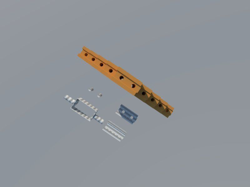 interlocking brick form for manual production 3D model | CGTrader