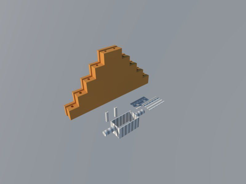 interlocking brick form for manual production 3D model | CGTrader