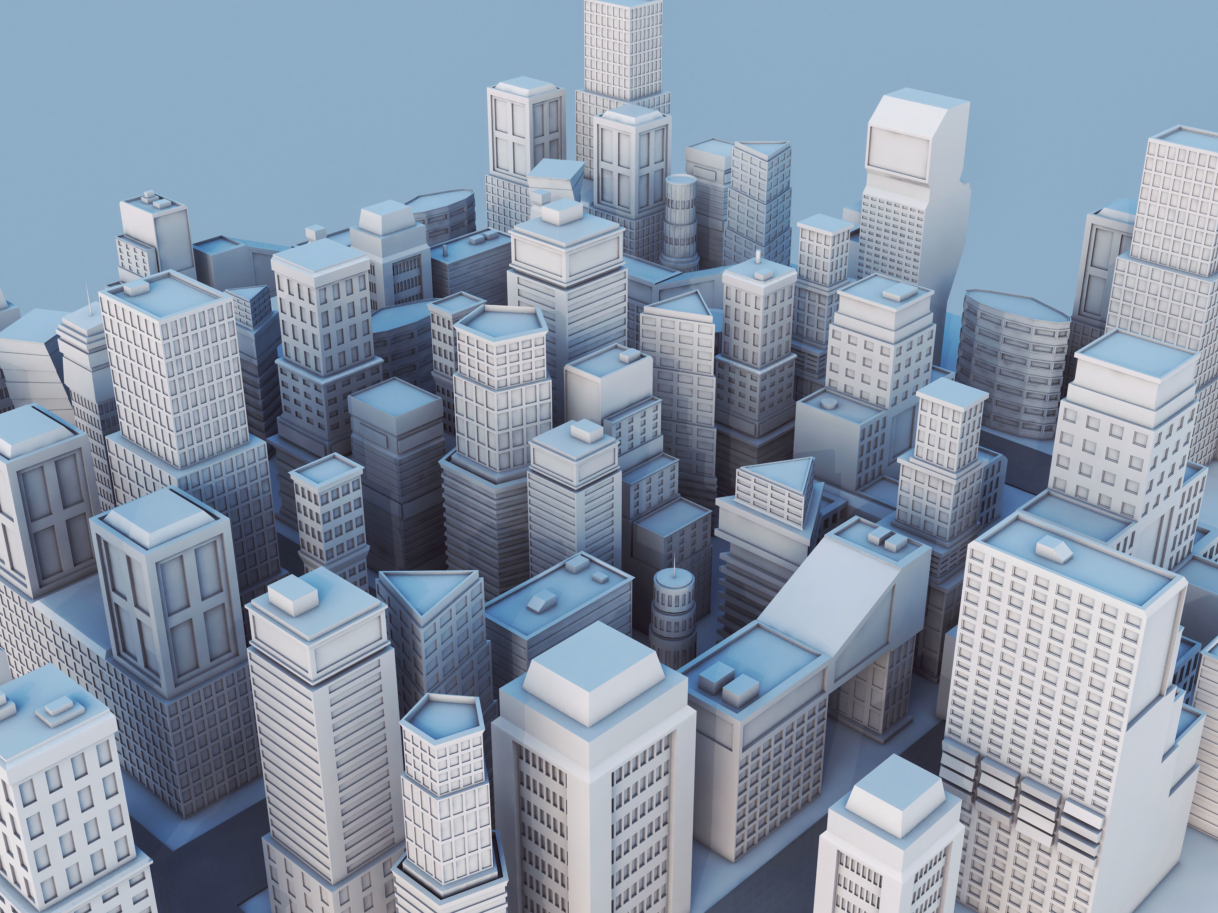 3D model C1 - Skyscrapers - 22 MODELS VR / AR / low-poly | CGTrader