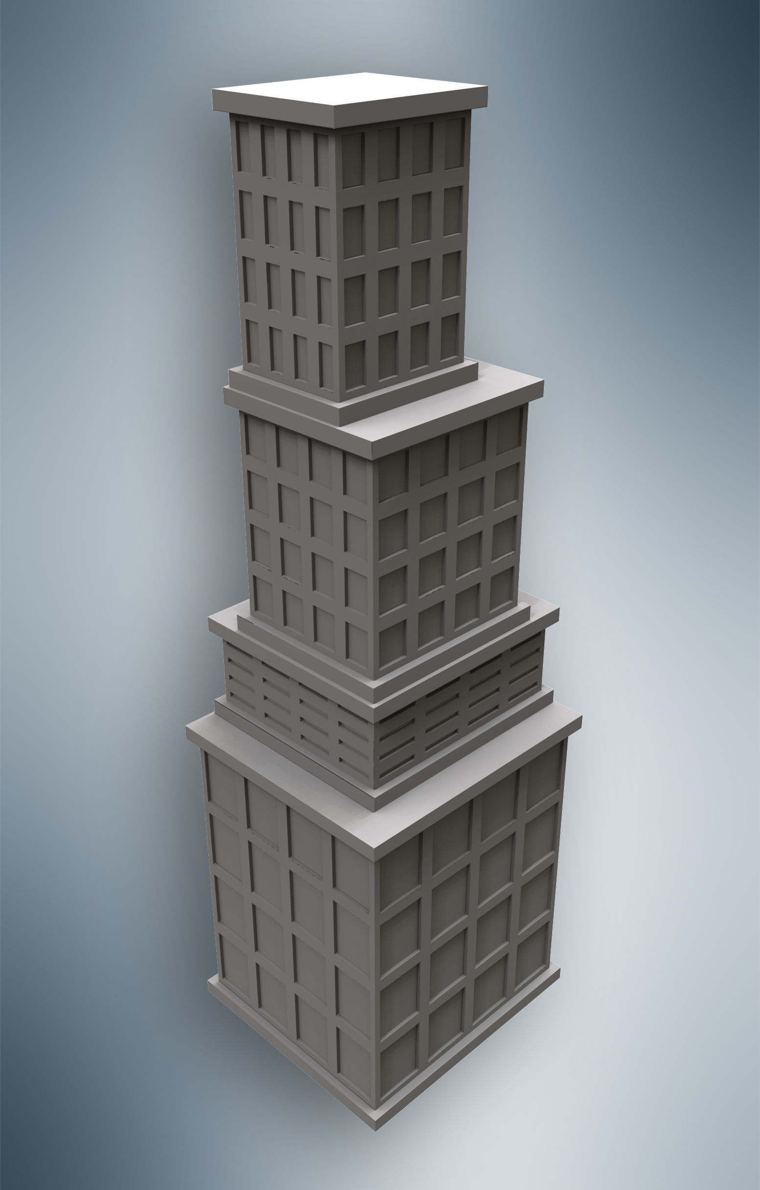 3D model C1 - Skyscrapers - 22 MODELS VR / AR / low-poly | CGTrader