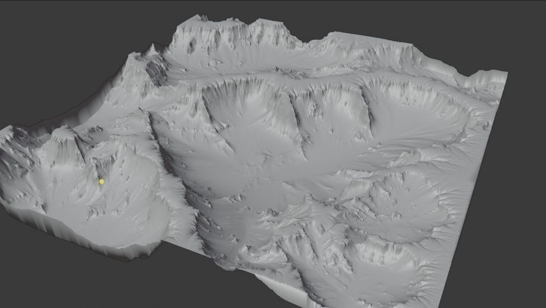 Desert terrain - 16k free 3D model | CGTrader