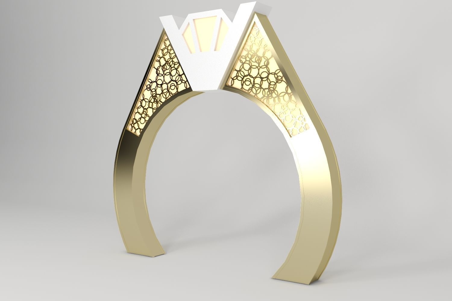 Wedding Salon Entry Big Ring 3D model | CGTrader