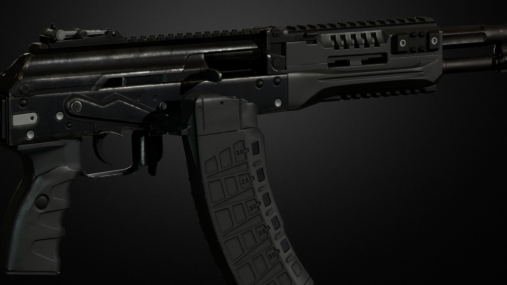 3D model AK-12 Assault rifle VR / AR / low-poly rigged | CGTrader