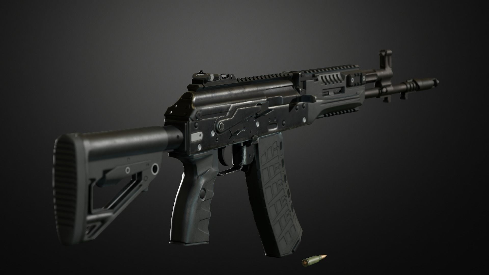 3D model AK-12 Assault rifle VR / AR / low-poly rigged | CGTrader