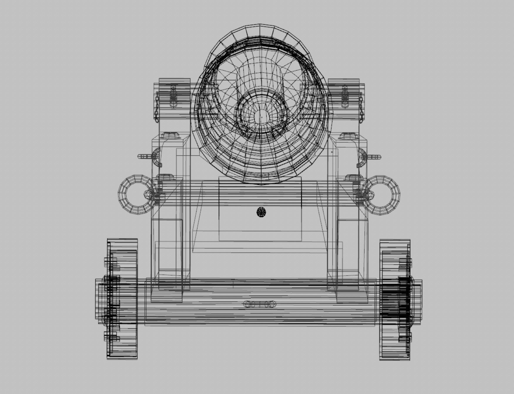 3D model 4ib Naval Long Gun VR / AR / low-poly | CGTrader