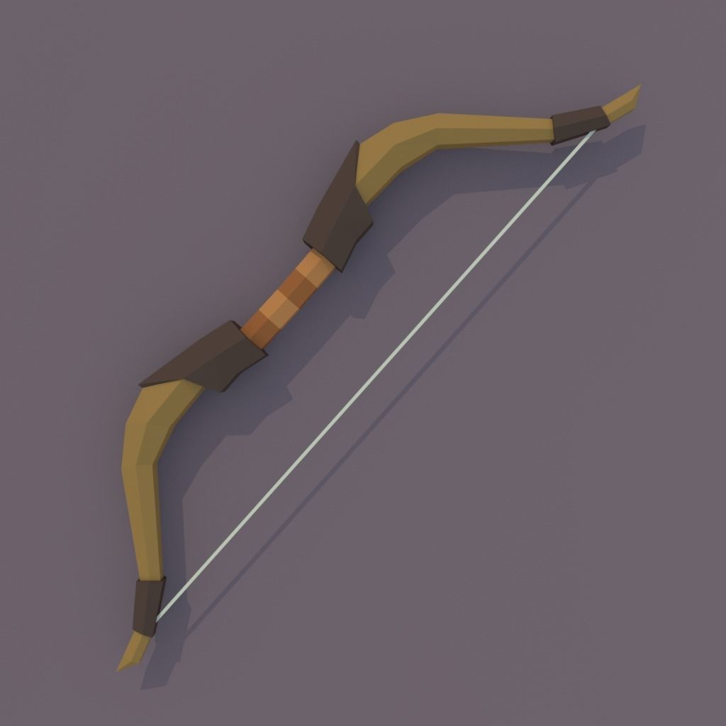 3D model Low Poly Bows Pack VR / AR / low-poly rigged animated | CGTrader